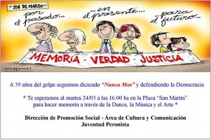 Actividades en Viale por el Día de la Memoria por la Verdad y la Justicia